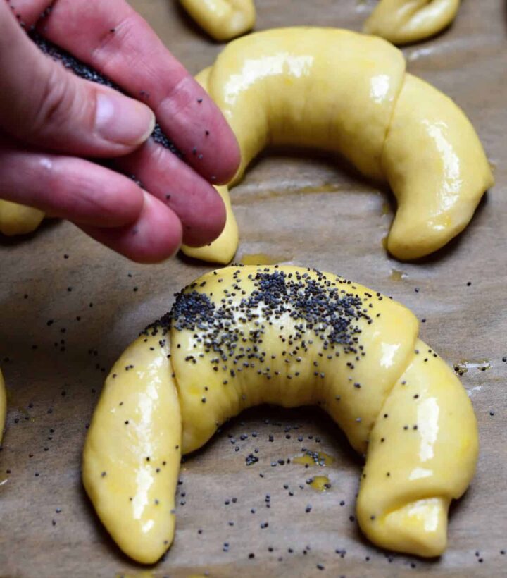 Czech Loupáčky – Sweet Crescent Rolls with Poppy - Cook Like Czechs