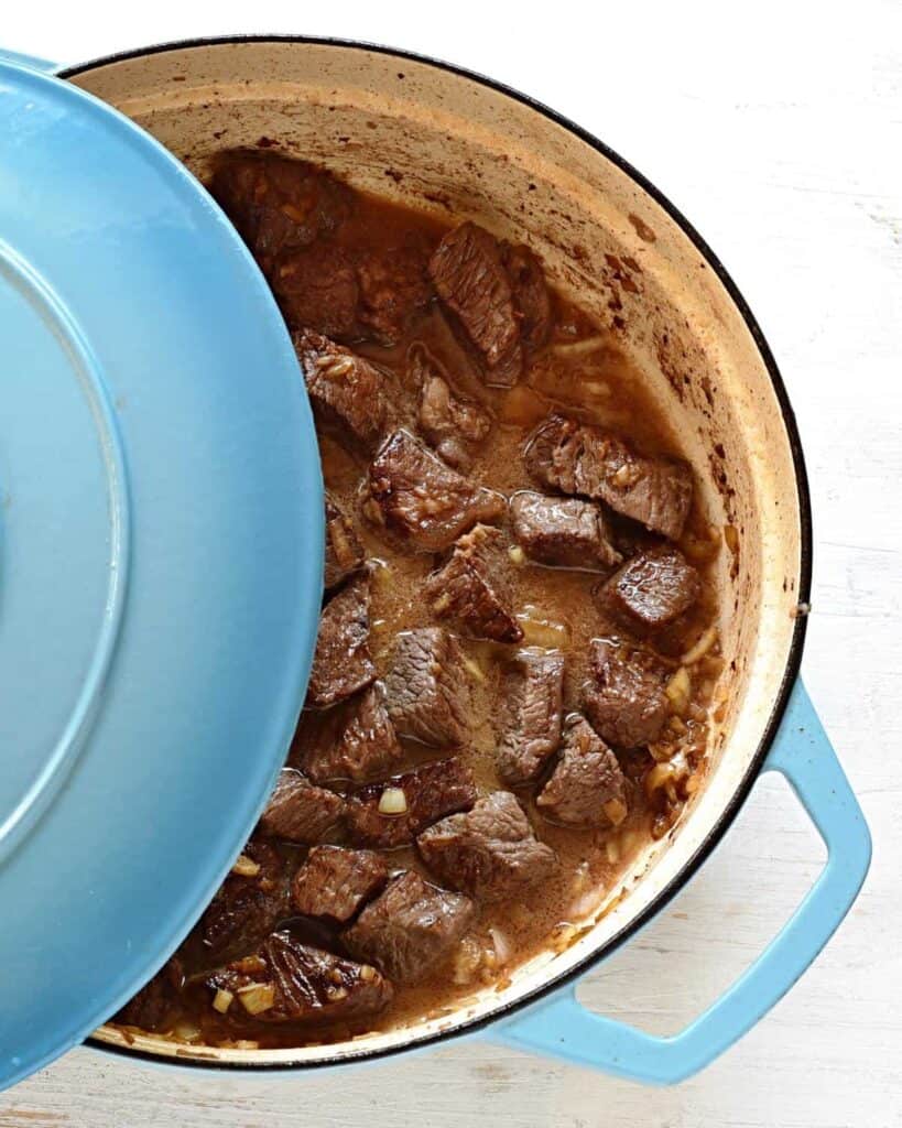 Braised Beef Cubes with Garlic - Cook Like Czechs