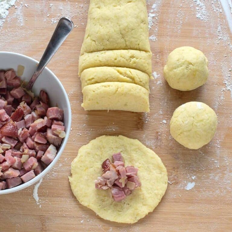 Meat Stuffed Potato Dumplings and Sauerkraut - Cook Like Czechs