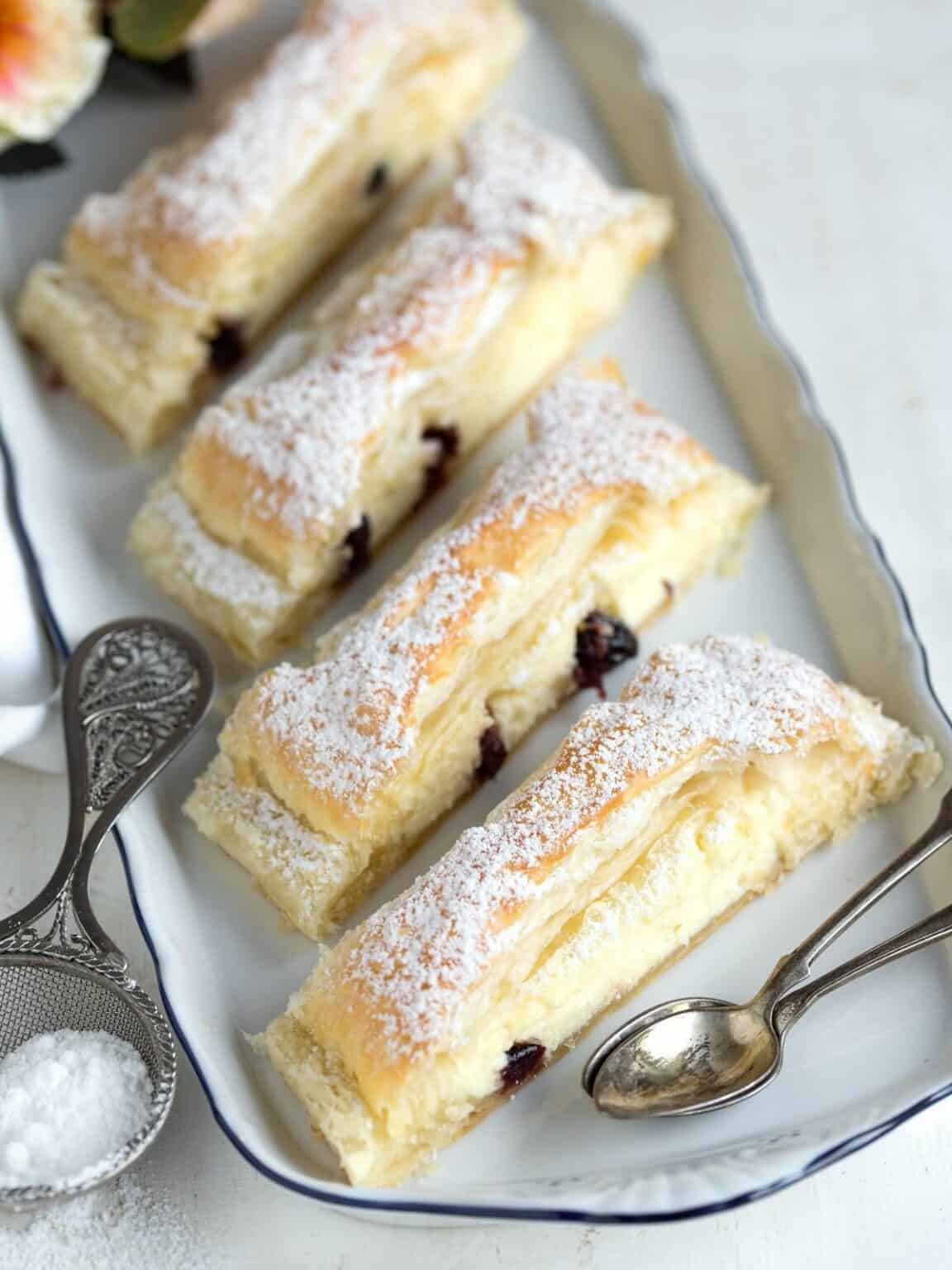 Puff Pastry with Cream Cheese Filling - Cook Like Czechs
