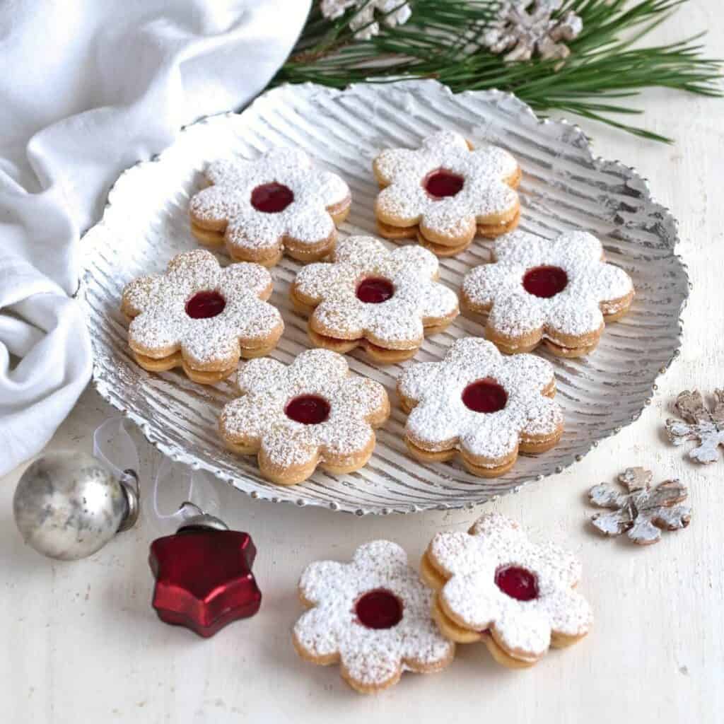 Linzer Cookies – Czech Linecké Cukroví - Cook Like Czechs