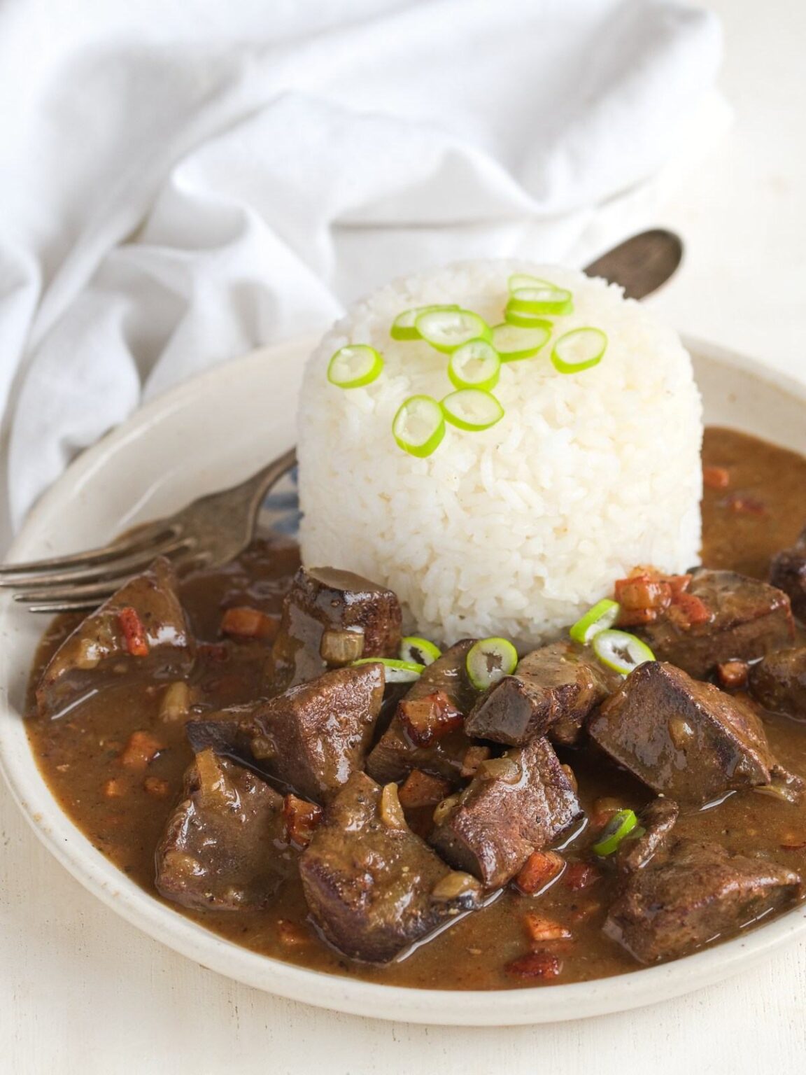 Pork Liver with Gravy (Onion and Bacon Included)