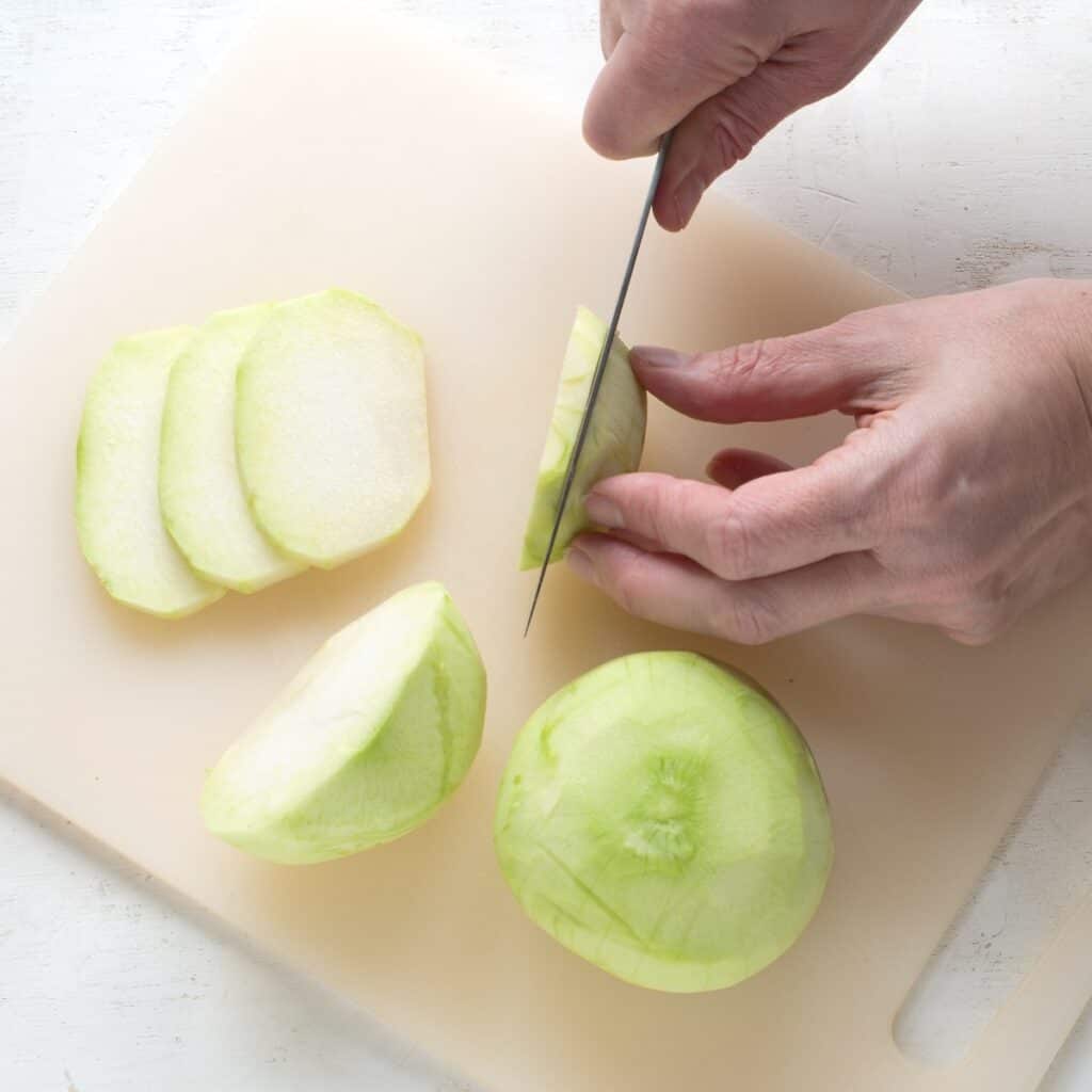 How to Cut Kohlrabi - Cook Like Czechs