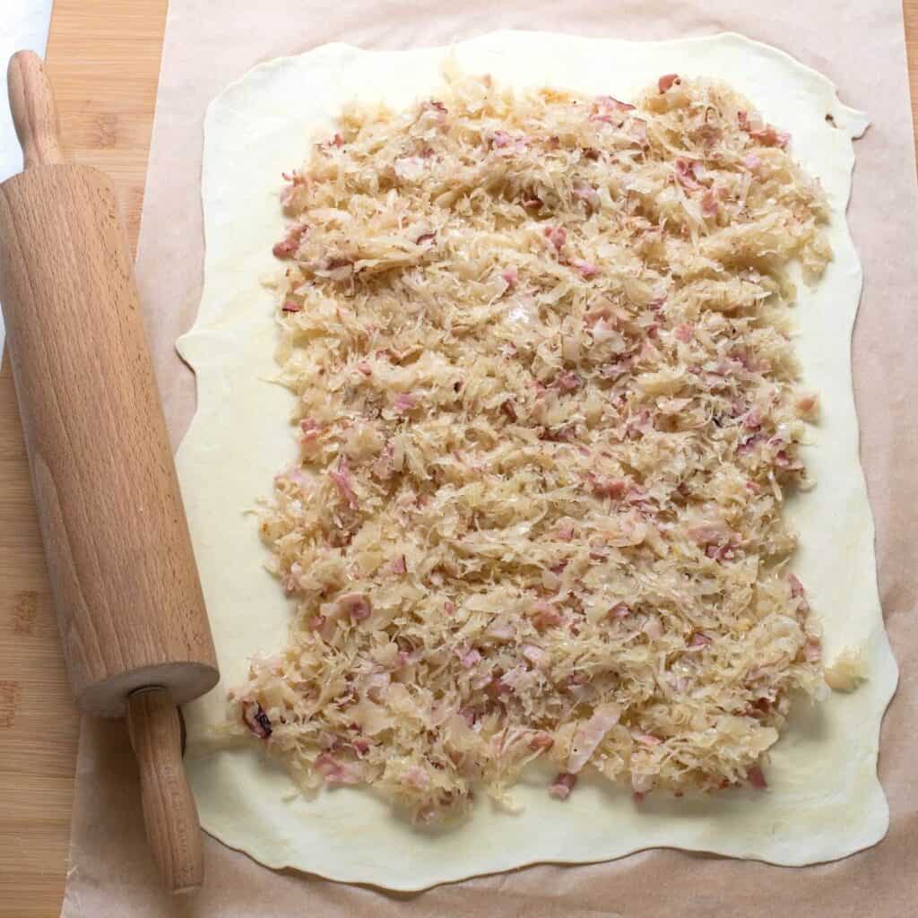 Puff Pastry Sauerkraut Strudel - Cook Like Czechs
